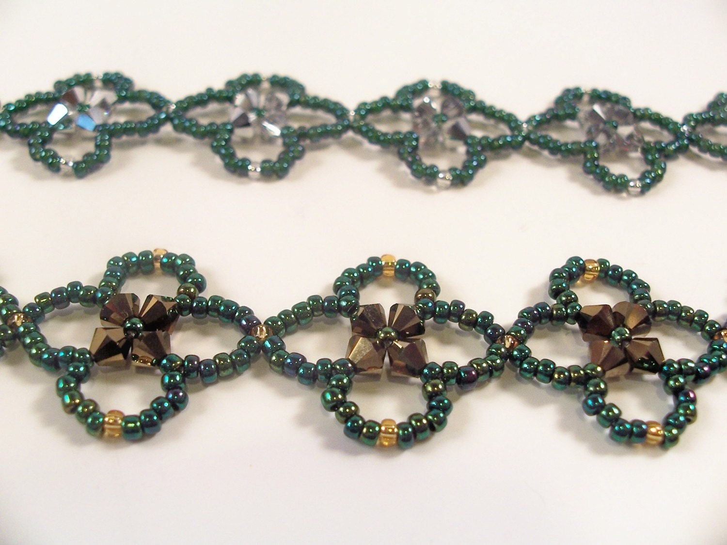 Four Leaf Clover Bracelet Pattern, Beading Tutorial in PDF - Etsy