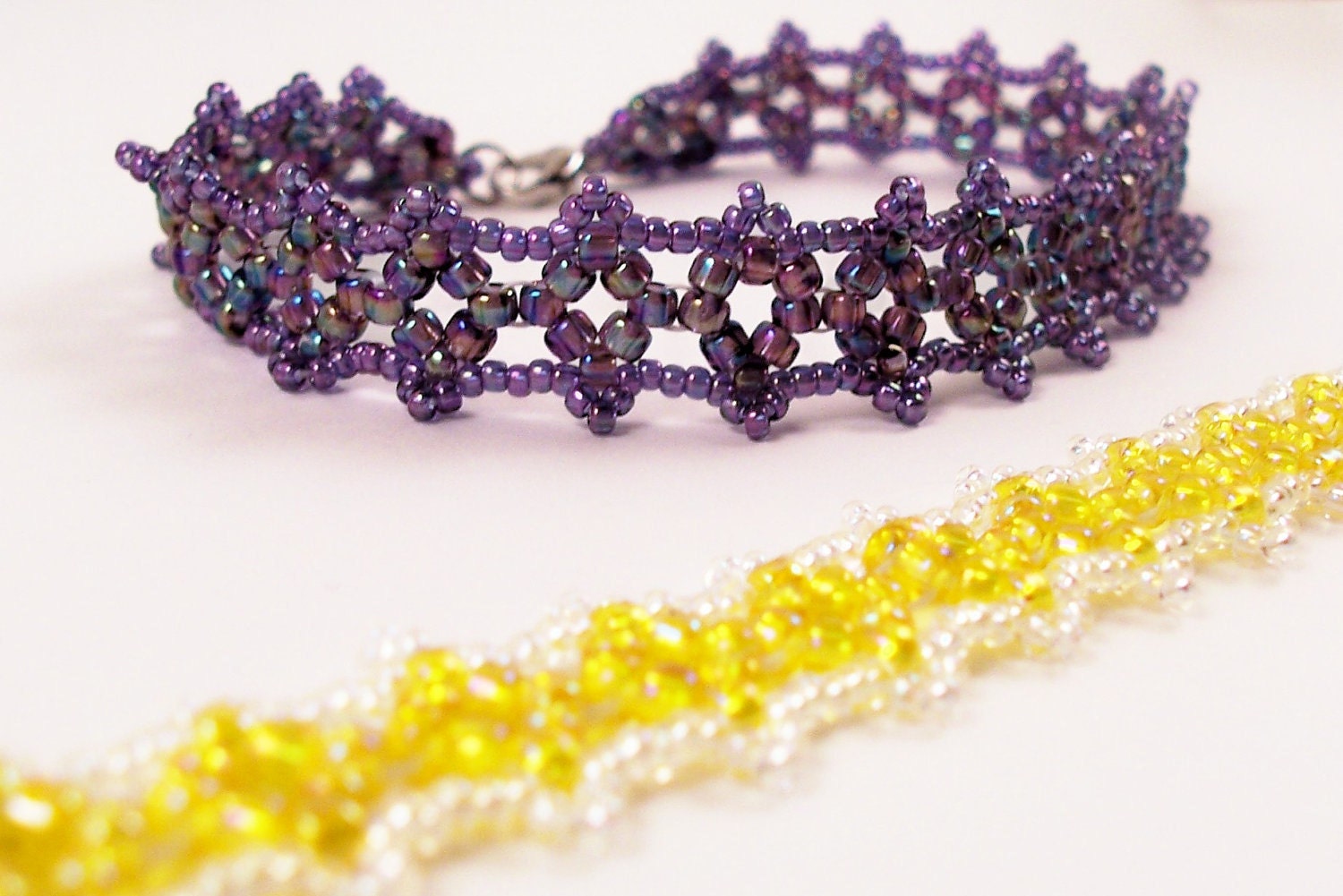 Tiny Diamond Anklet Pattern, Beading Tutorial in PDF - Etsy