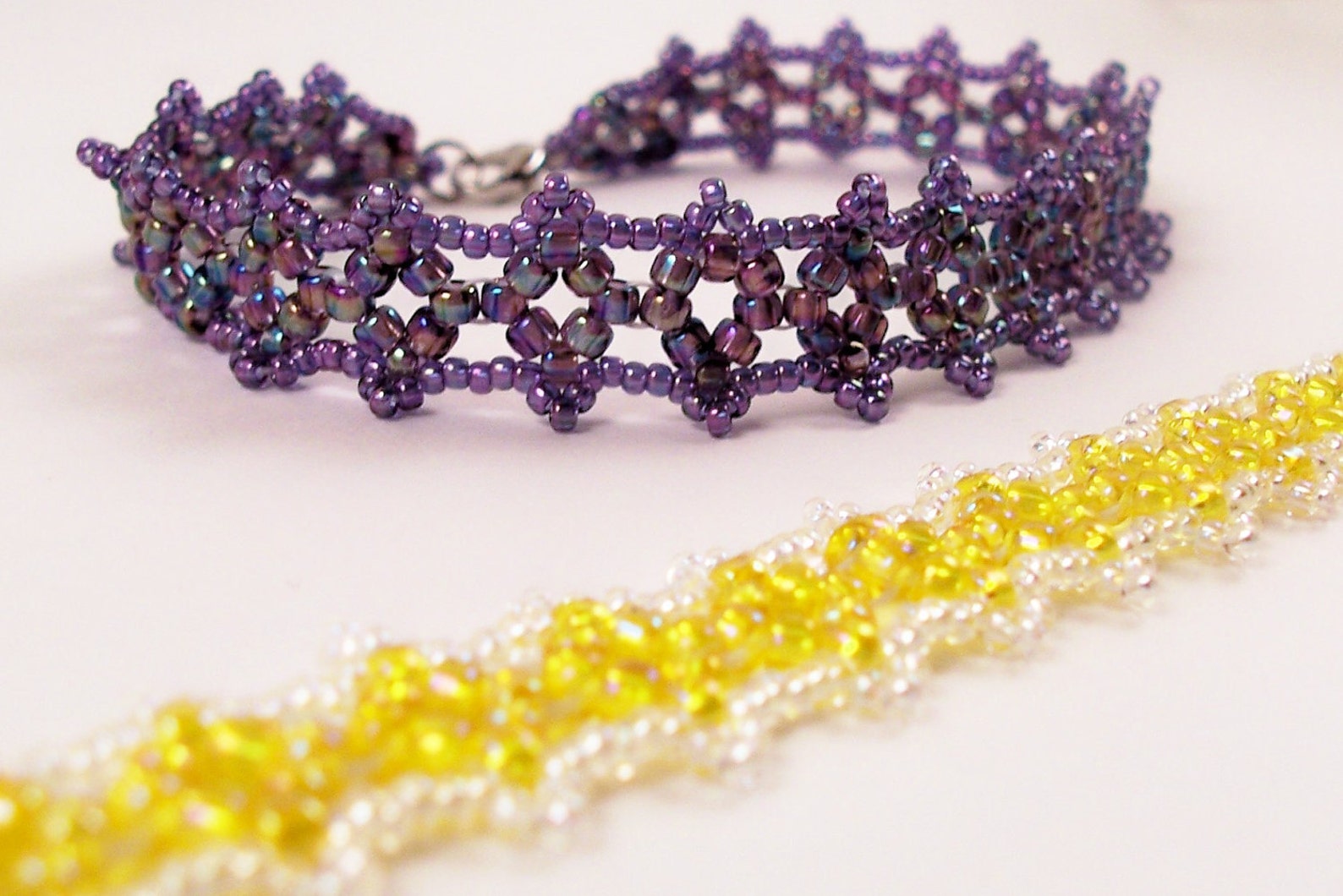 Tiny Diamond Anklet Pattern, Beading Tutorial in PDF - Etsy