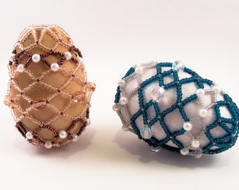 Beaded Egg PDF Pattern Tutorial Zegg Zaggle - Etsy