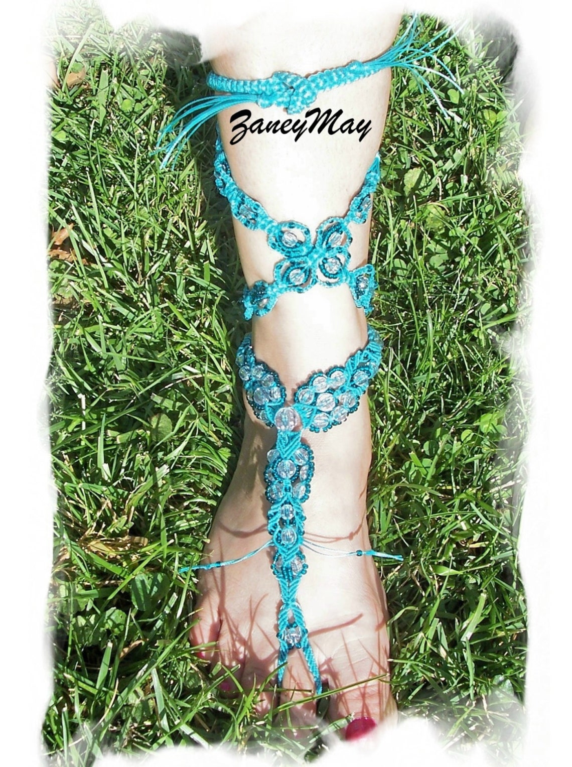 Macrame Soleless Sandal Pattern in PDF - Etsy