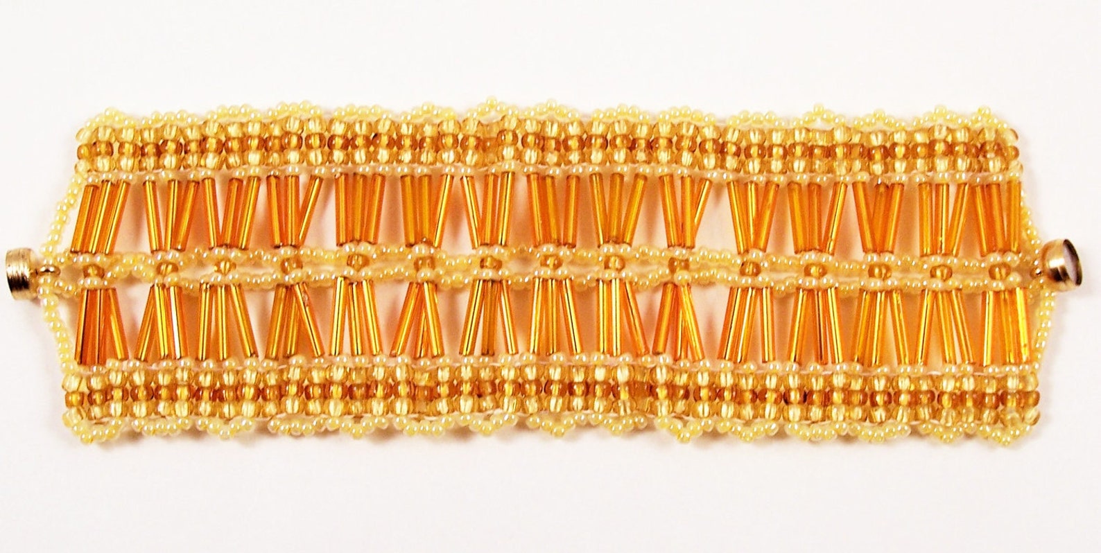 Cluster of Bugle Beads Bracelet Pattern, Beading Tutorial in PDF - Etsy