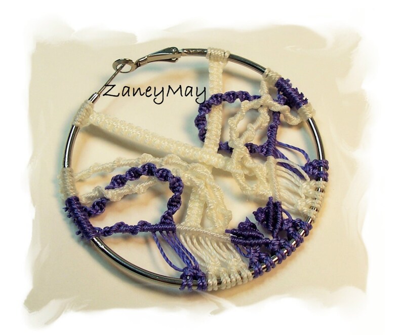 Just Knots Micro Macrame Earring Pattern in PDF - Etsy
