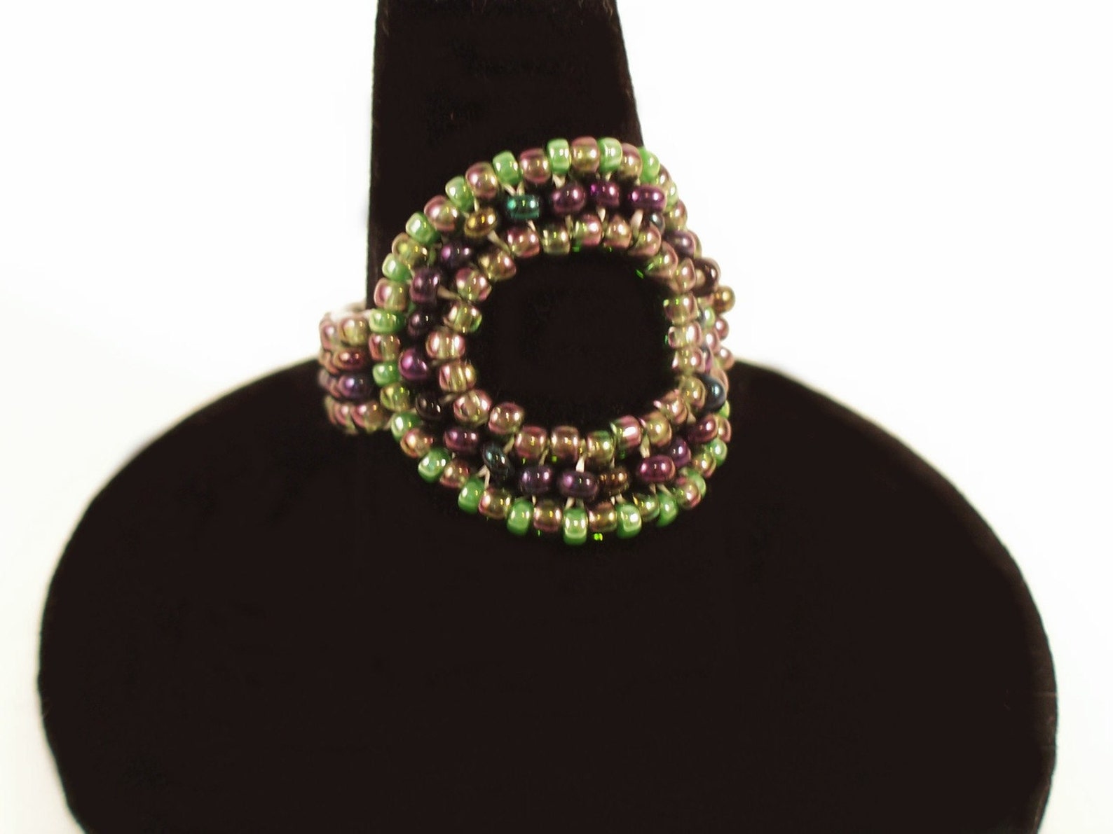 Circle & Ruffle Ring Pattern Beading Tutorial in PDF - Etsy