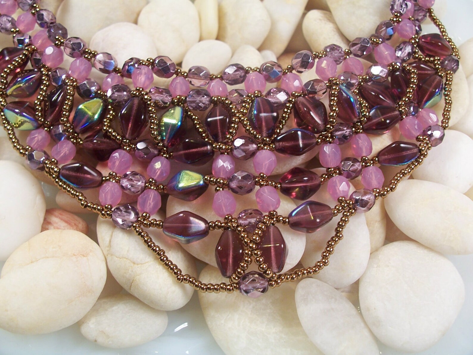 Double Cone Necklace, Beading Tutorial in PDF - Etsy