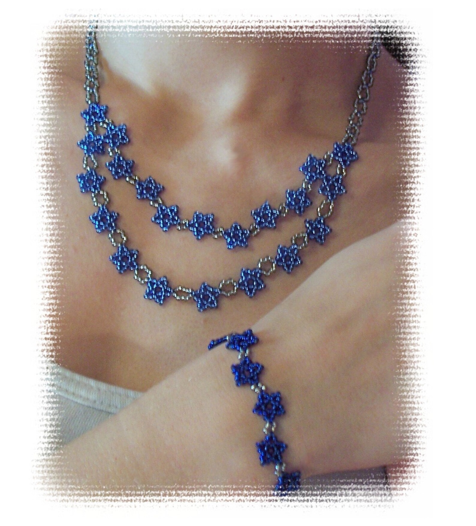 Star Bracelet or Anklet Pattern, Beading Tutorial in PDF - Etsy