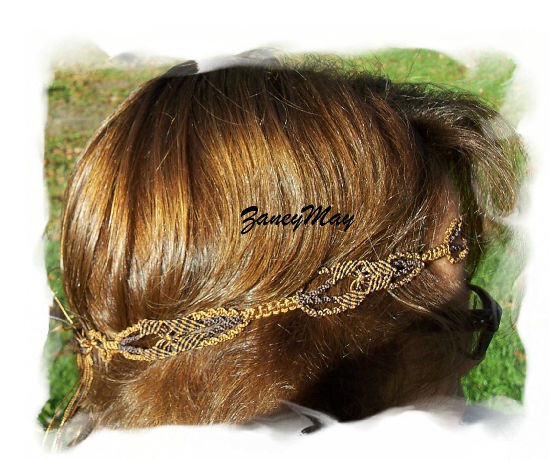 Retro Macrame Head Wrap Pattern in PDF - Etsy