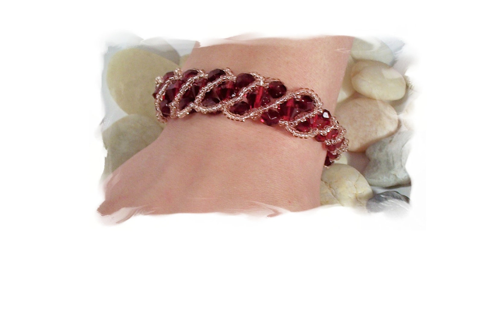 Candy Stripes Bracelet Pattern Beading Tutorial in PDF - Etsy