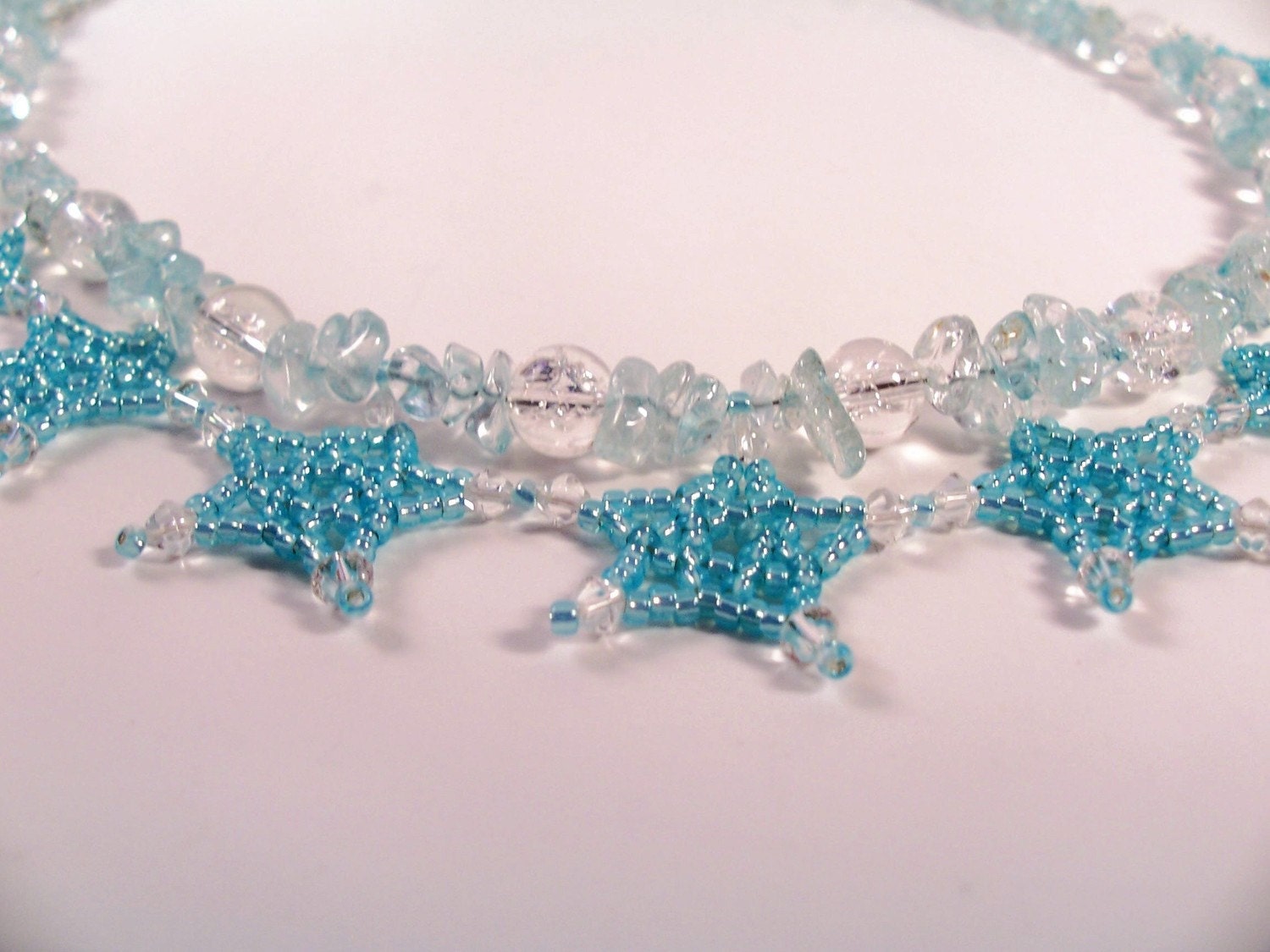 Stars and Chips Necklace Pattern, Beading Tutorial in PDF - Etsy