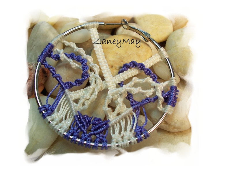 Just Knots Micro Macrame Earring Pattern in PDF - Etsy