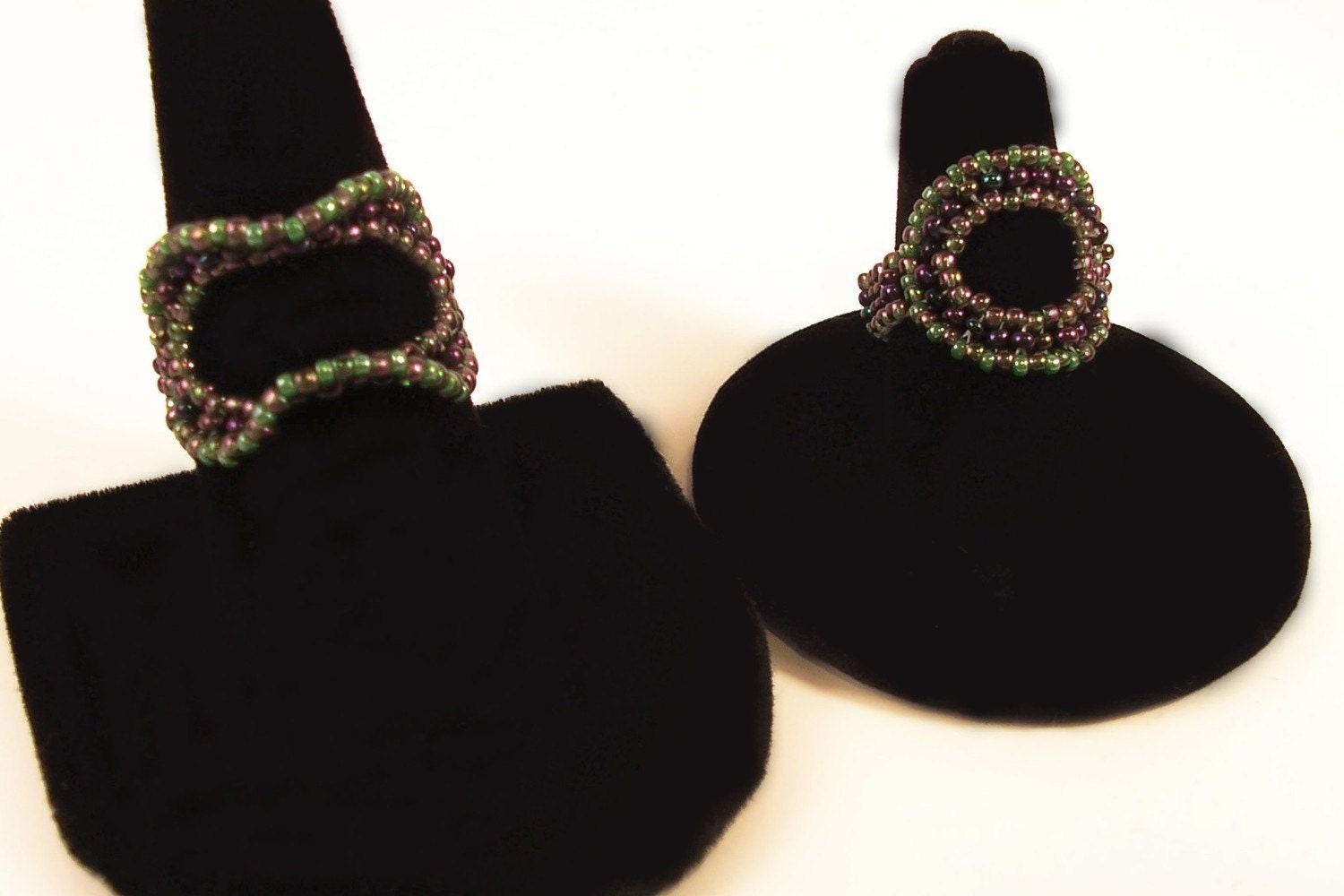 Circle & Ruffle Ring Pattern, Beading Tutorial in PDF - Etsy