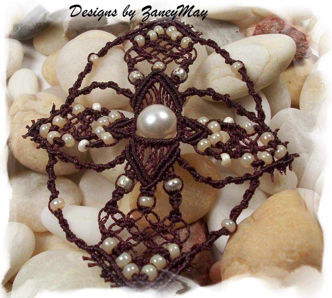 Macrame Cross Pattern in PDF - Etsy