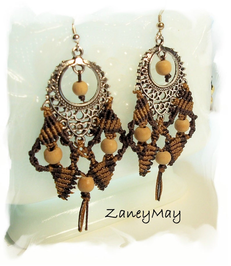 Gypsy Earring, Macrame Pattern in PDF - Etsy