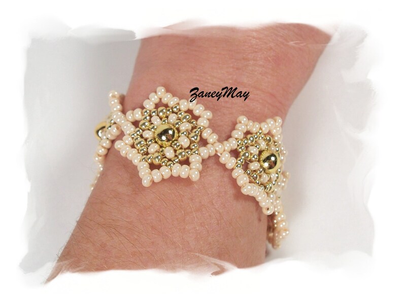Mandala Snowflake Bracelet Beading Tutorial in PDF - Etsy