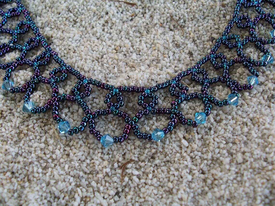 Dew Drop Necklace Pattern Beading Tutorial in PDF - Etsy