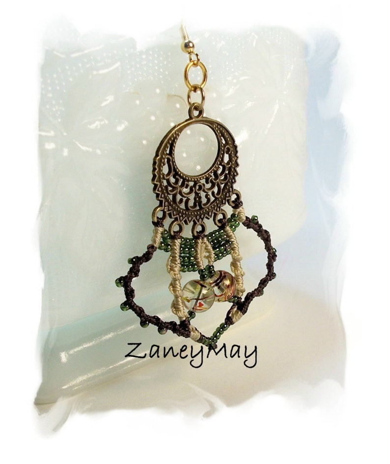 Native Earring Pattern in PDF Micro Macrame Tutorial - Etsy
