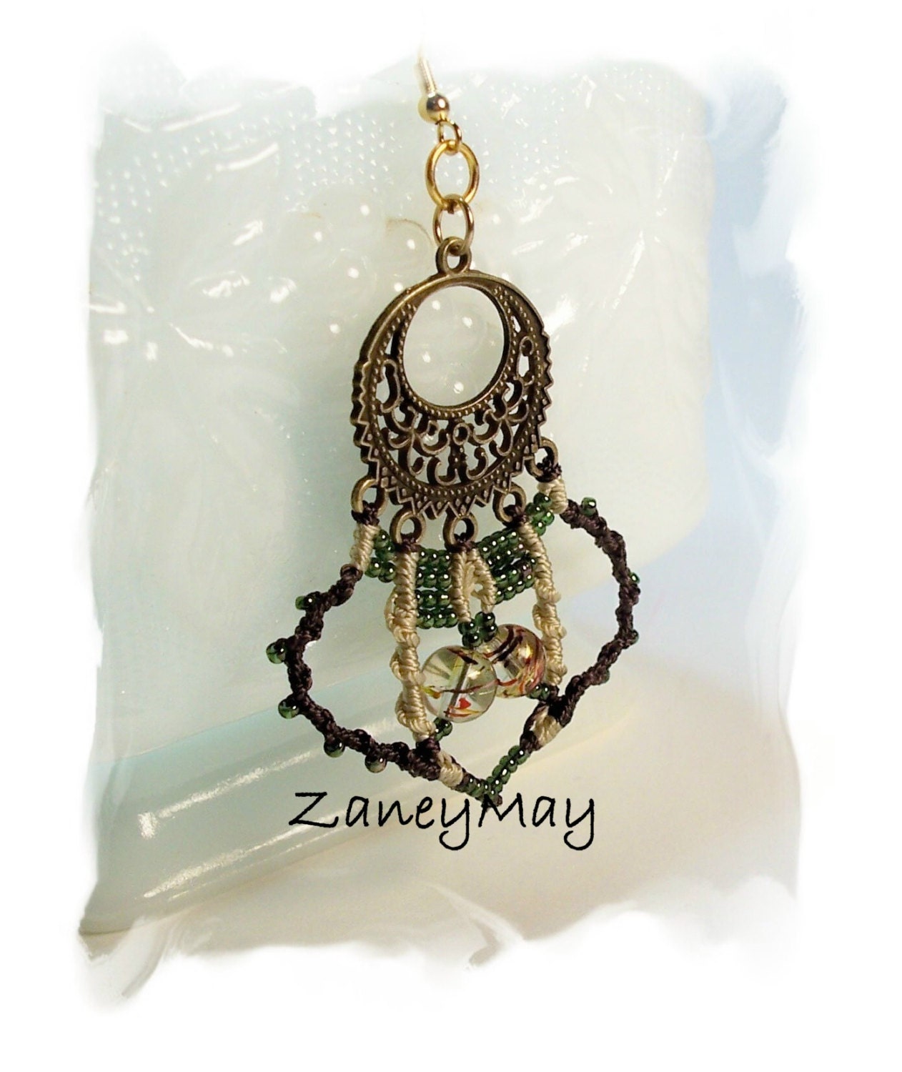 Native Earring Pattern in PDF Micro Macrame Tutorial - Etsy