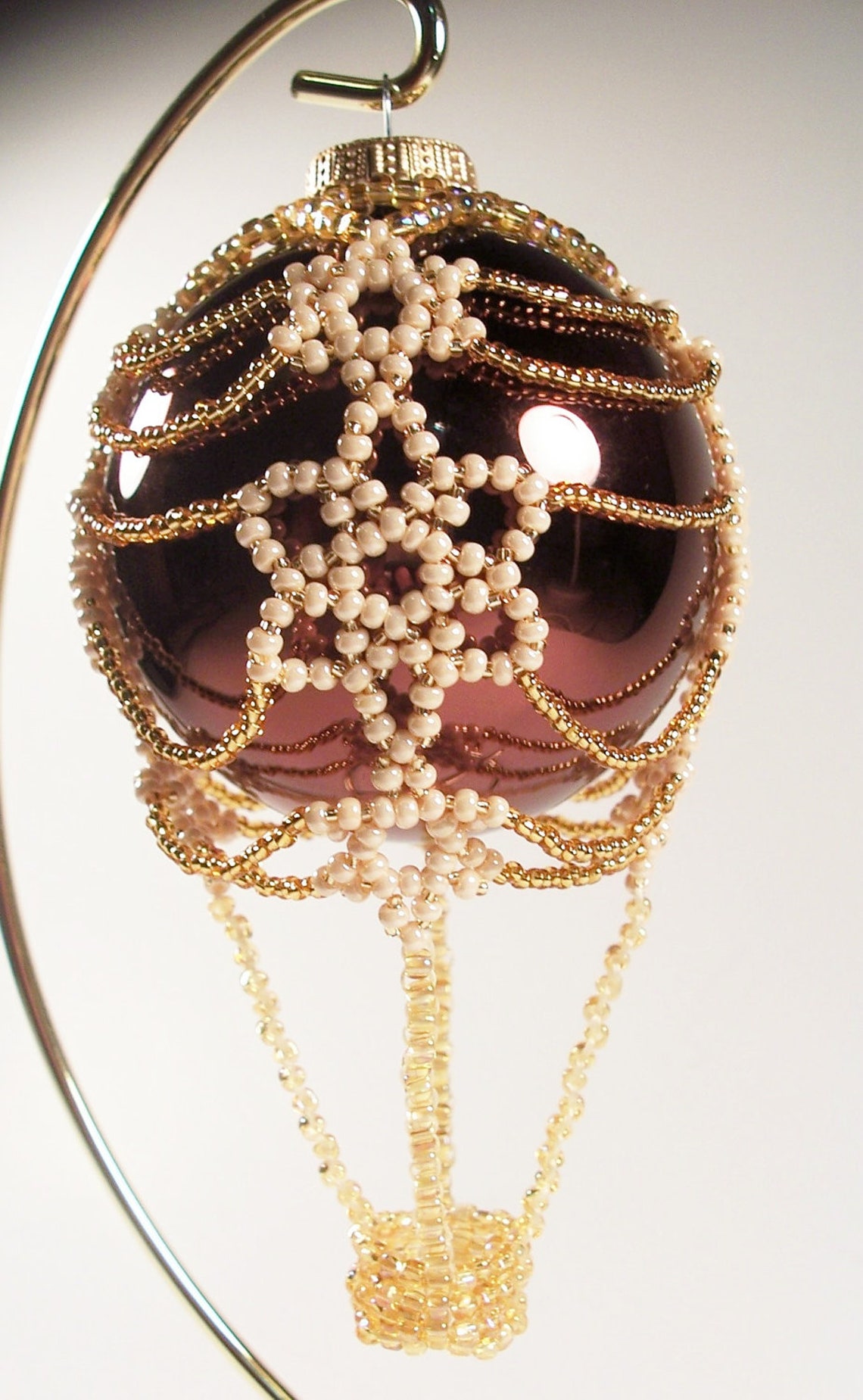 Hot Air Balloon Ornament No. 7 Beading Tutorial in PDF - Etsy