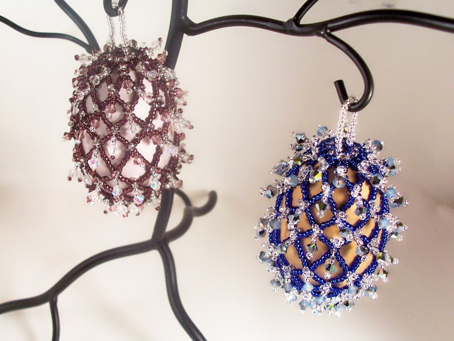 Easter Elegance Beaded Egg Pattern, Beading Tutorial in PDF - Etsy