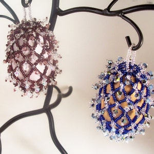 Easter Elegance Beaded Egg Pattern, Beading Tutorial in PDF - Etsy