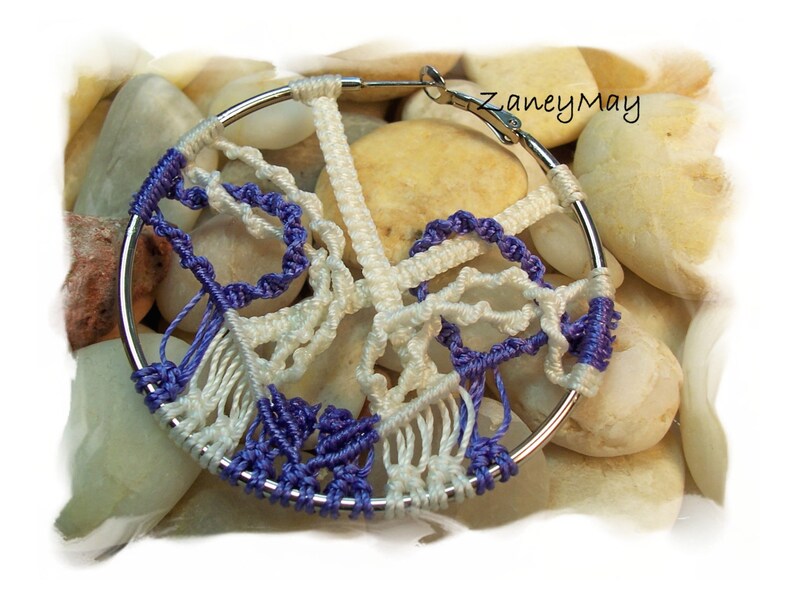 Just Knots Micro Macrame Earring Pattern in PDF - Etsy