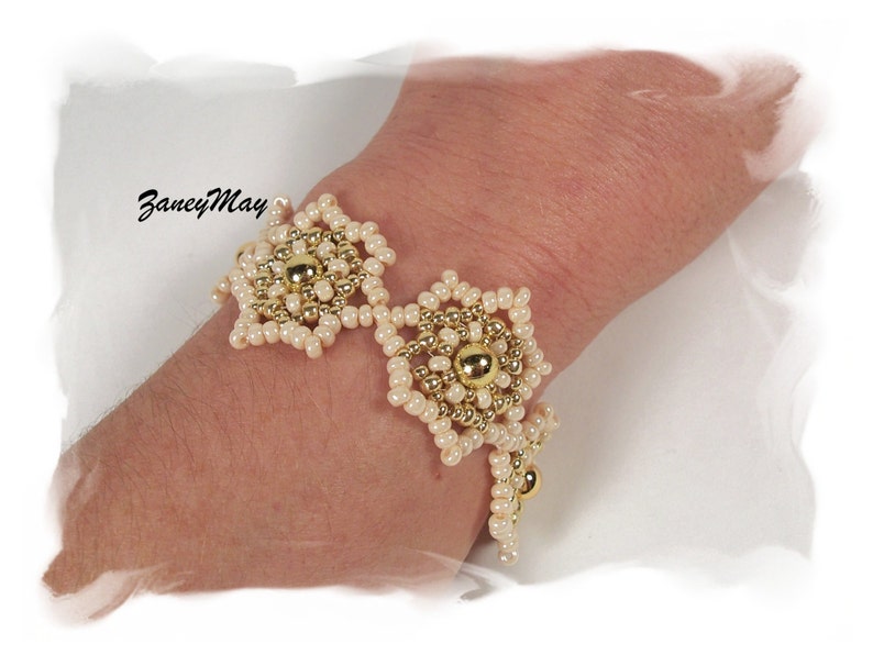 Mandala Snowflake Bracelet Beading Tutorial in PDF - Etsy