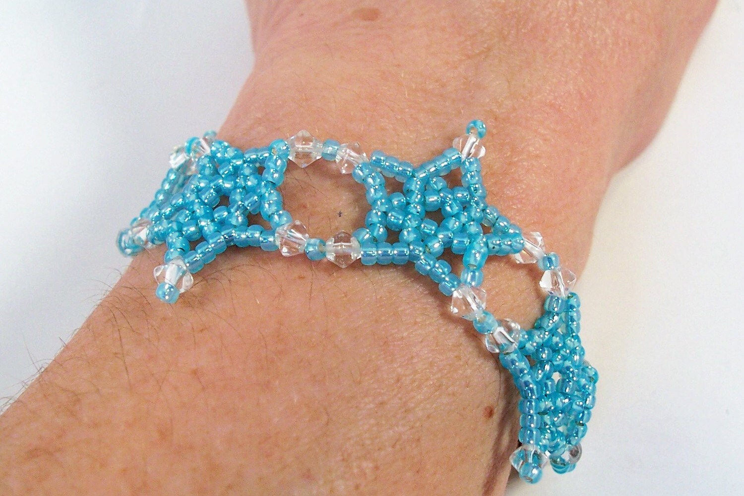 Five Point Stars Bracelet Pattern, Beading Tutorial in PDF - Etsy