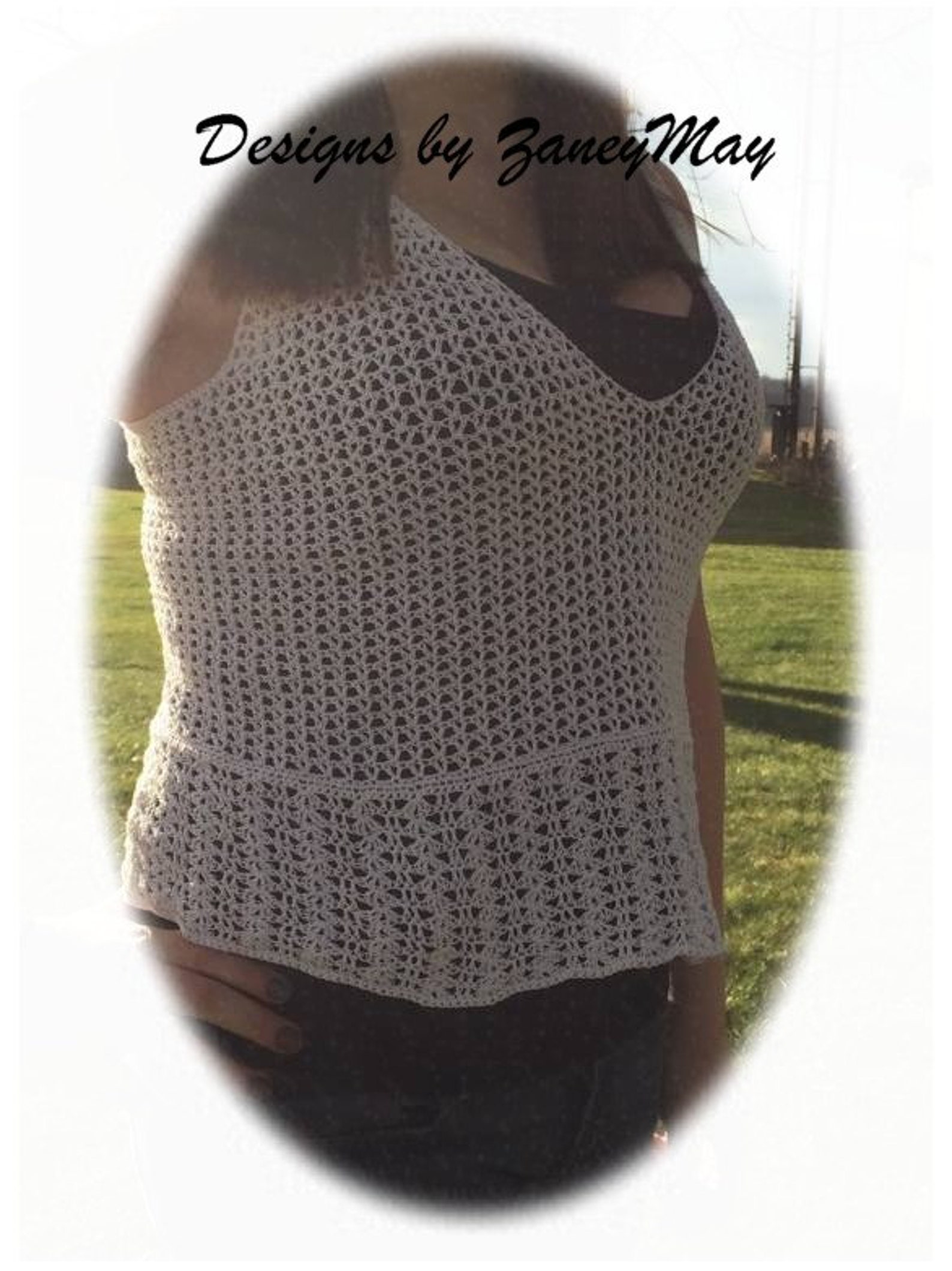 Simple Women's Crochet Top Pattern in PDF - Etsy