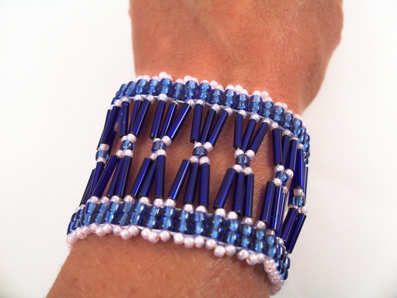 Bugle Bundles Bracelet Pattern Beading Tutorial in PDF - Etsy