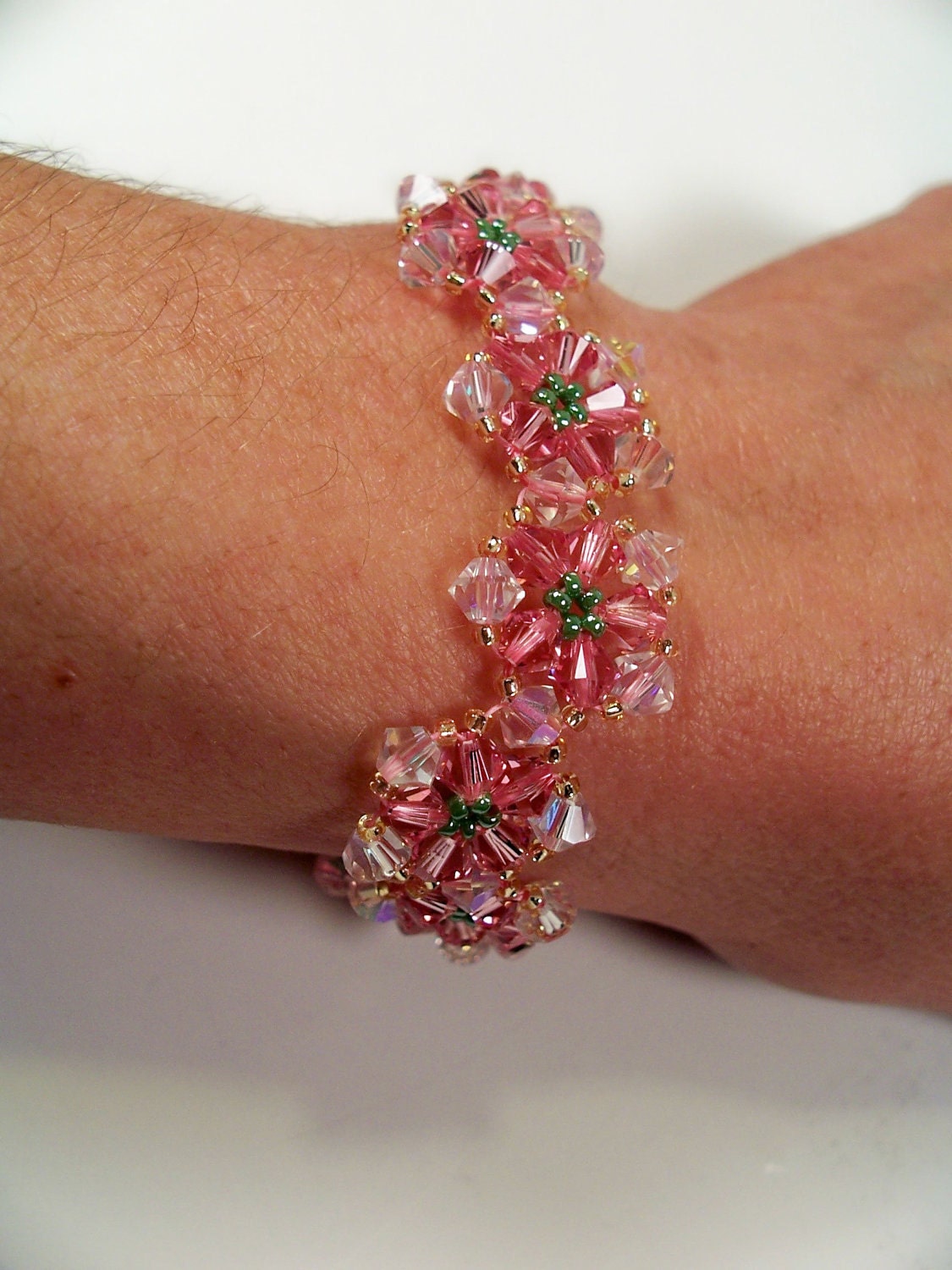 Crystal flower bracelet store