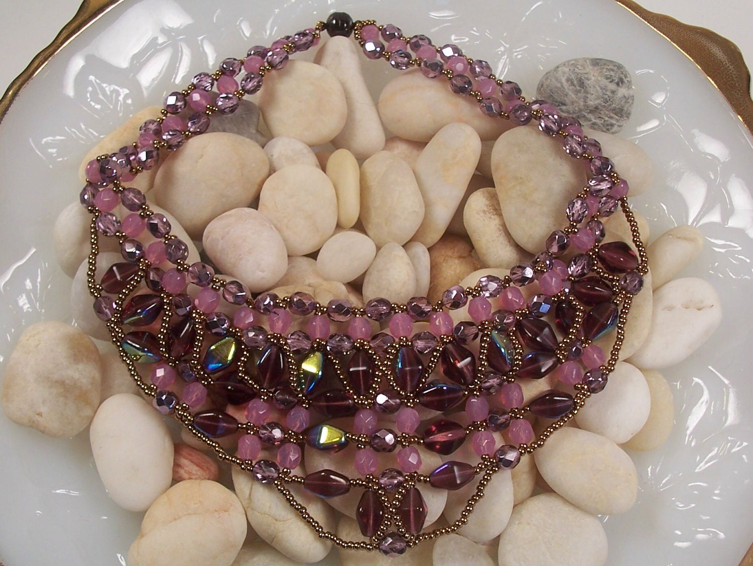 Double Cone Necklace, Beading Tutorial in PDF - Etsy