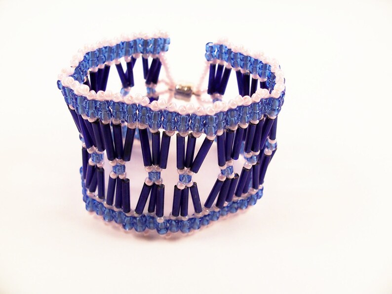 Bugle Bundles Bracelet Pattern Beading Tutorial in PDF - Etsy