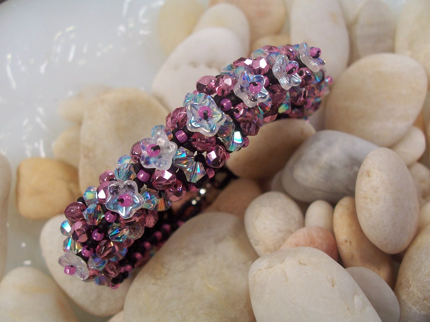 Embellished Bracelet Pattern Beading Tutorial in PDF - Etsy