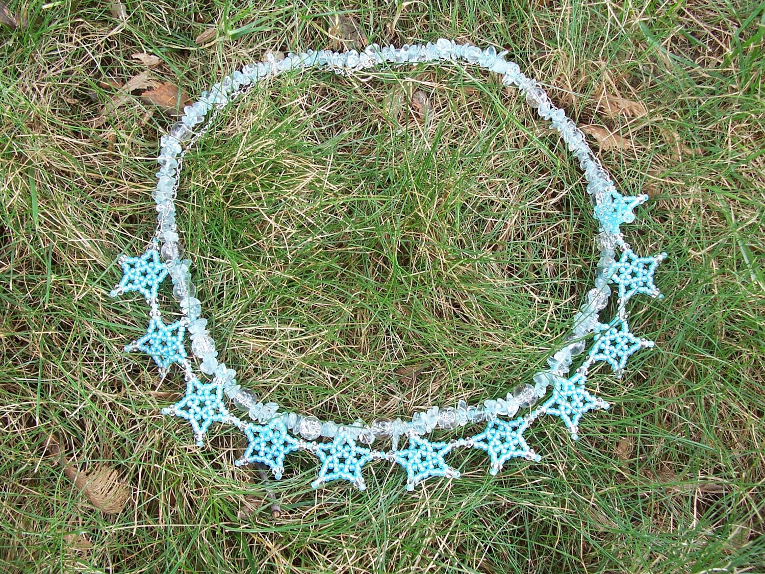 Stars and Chips Necklace Pattern, Beading Tutorial in PDF - Etsy