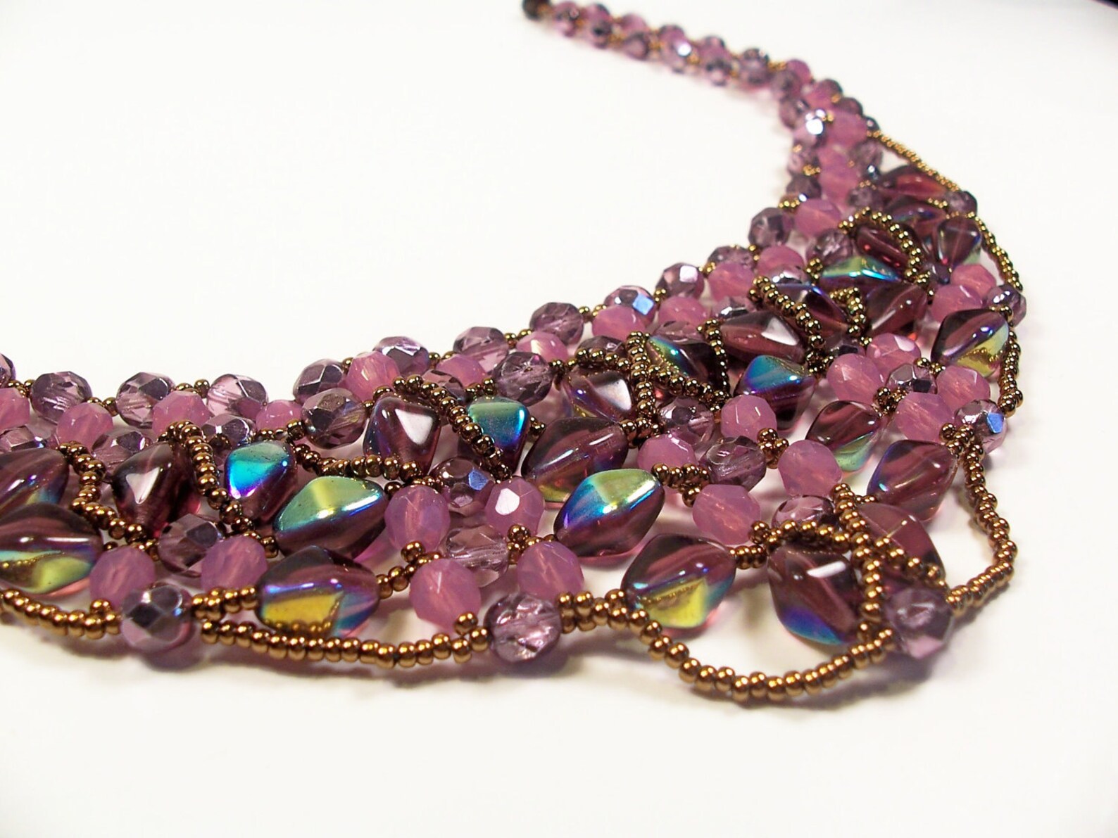 Double Cone Necklace, Beading Tutorial in PDF - Etsy