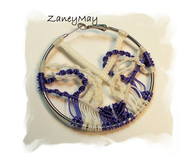 Just Knots Micro Macrame Earring Pattern in PDF - Etsy