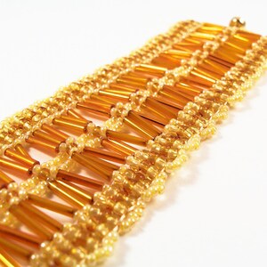 Cluster of Bugle Beads Bracelet Pattern, Beading Tutorial in PDF - Etsy