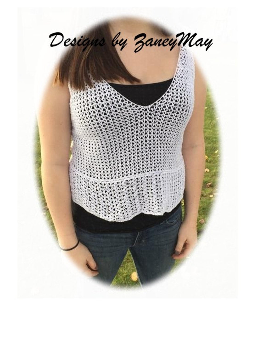 Simple Women's Crochet Top Pattern in PDF - Etsy