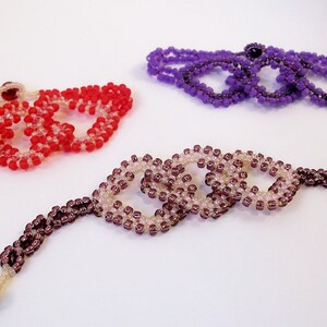 Diamond Bracelet Pattern, Beading Tutorial in PDF - Etsy