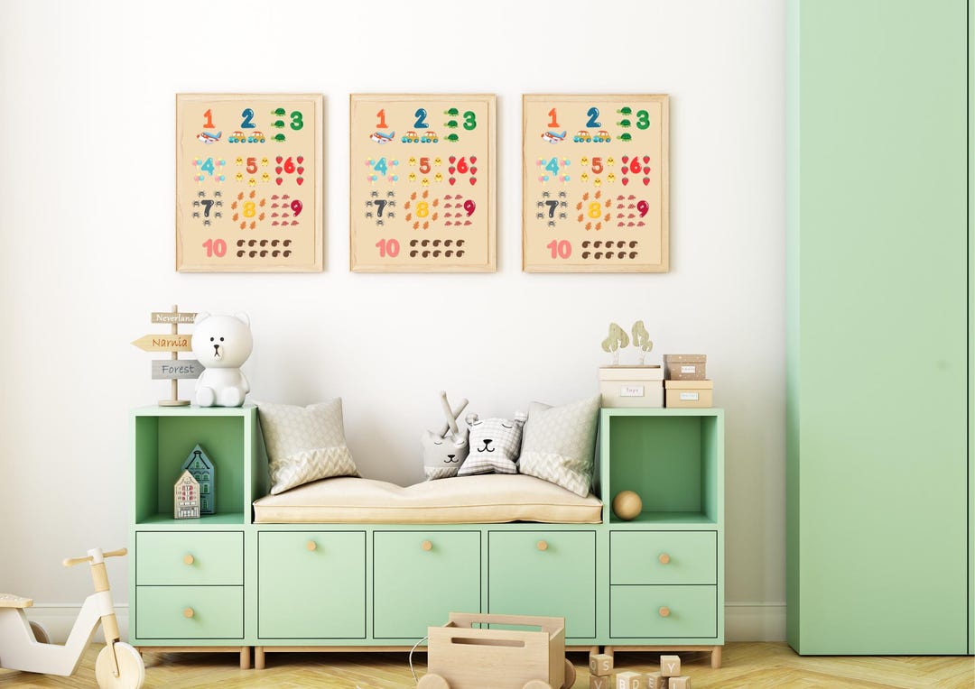 Printable Educational Poster for Kids | Numbers Learning Chart | Fun ...