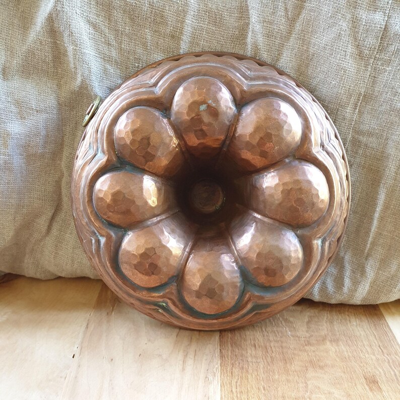 Rare Pudding Molds, Old Copper Form Tower, Holed Copper Mold, Big ...