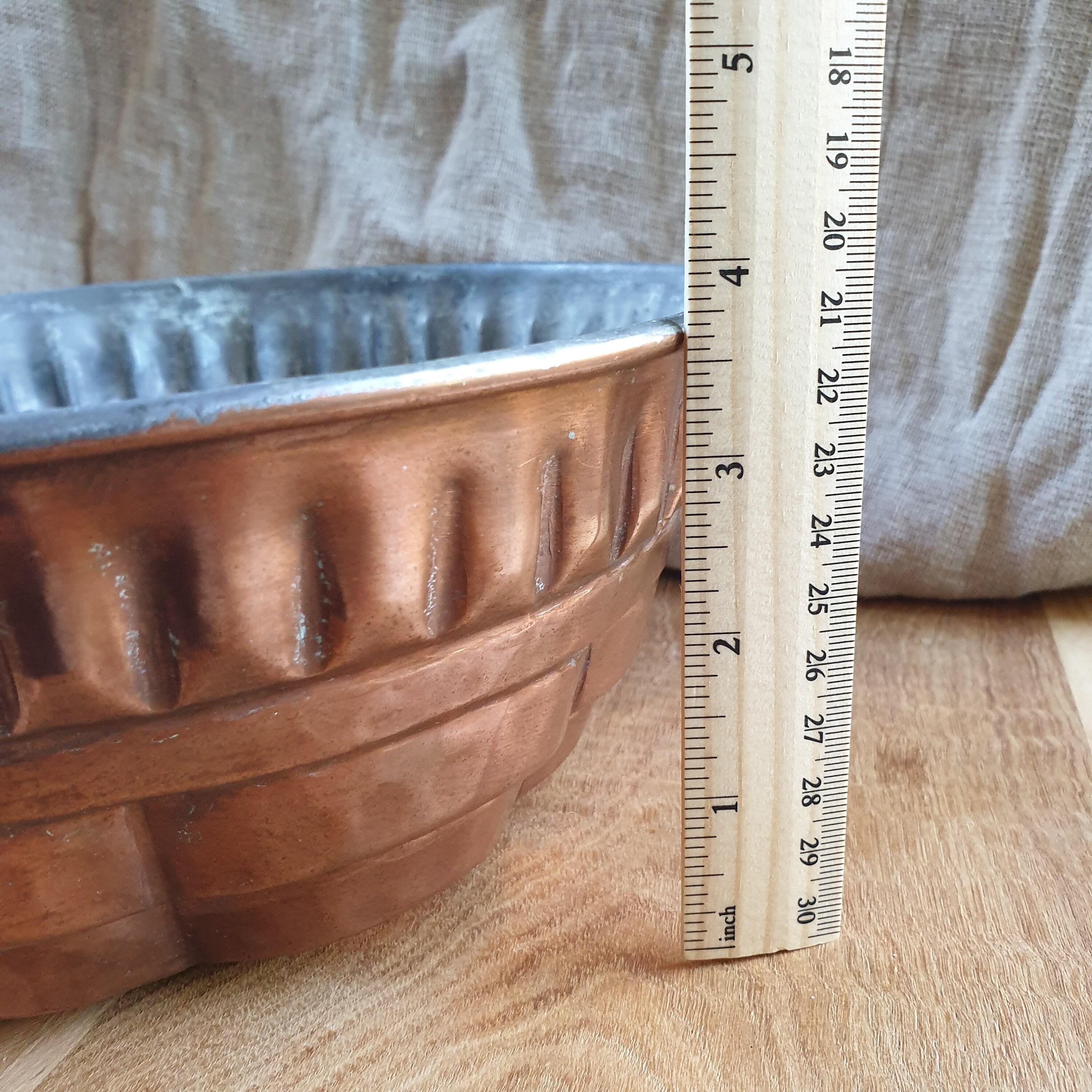 Rare Pudding Molds, Old Copper Form Tower, Holed Copper Mold, Big ...