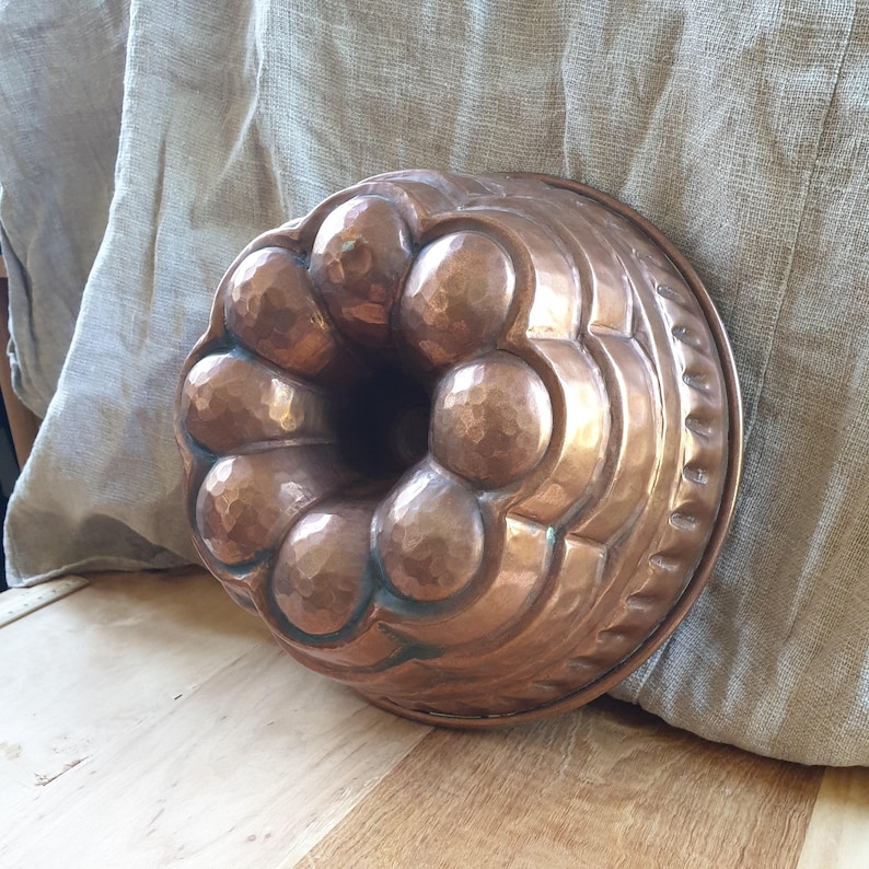 Rare Pudding Molds, Old Copper Form Tower, Holed Copper Mold, Big ...