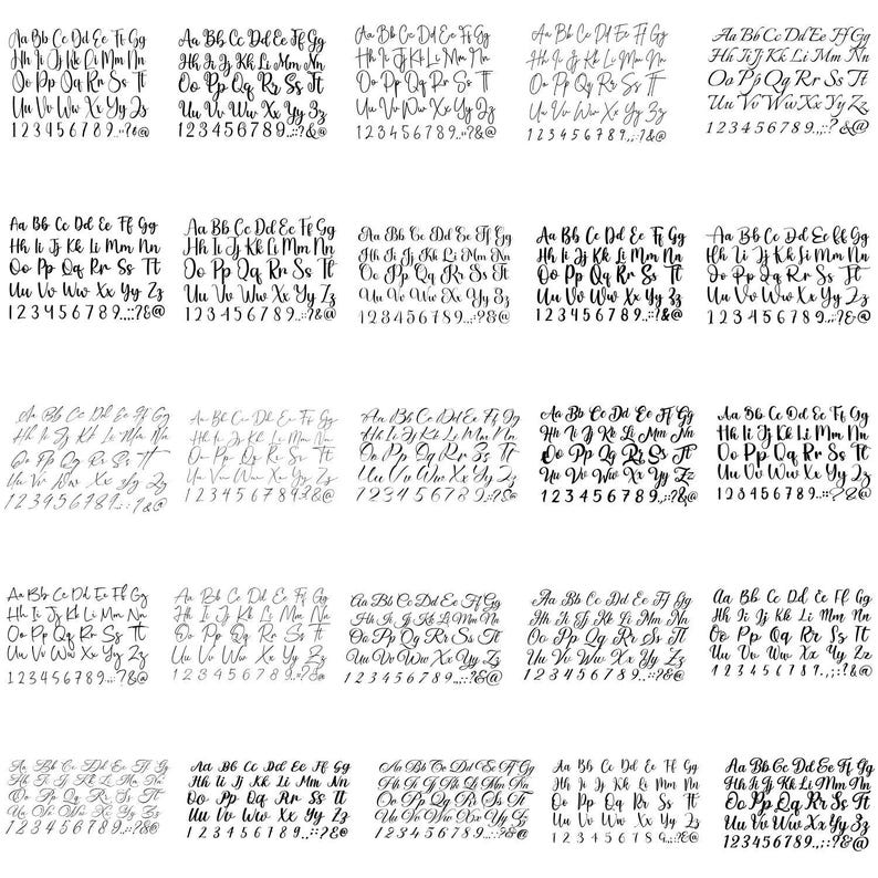 50 the Calligraphy Fonts - Font Bundle Ttf Svg Heart Font, Cricut ...
