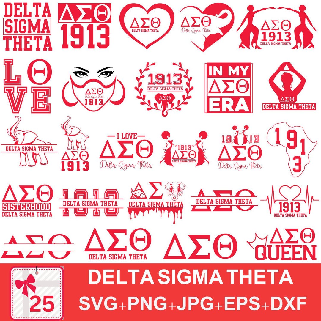 Delta Sigma Theta SVG Bundle: DST 1913 Clipart (digital Files) - Etsy