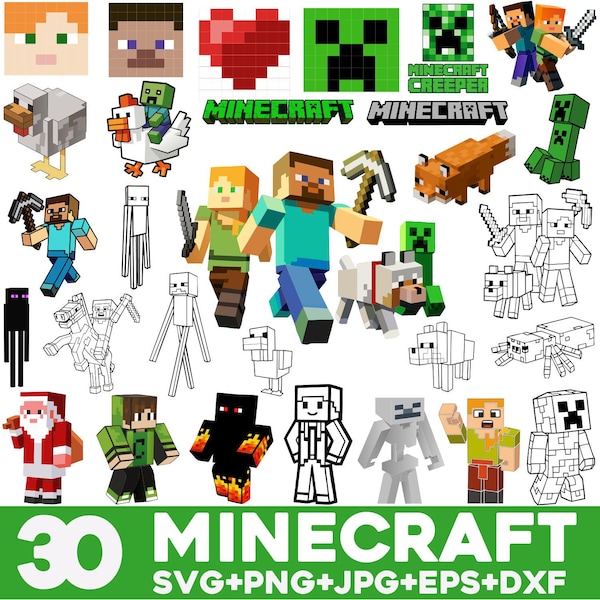 Minecrafts Svg - Etsy
