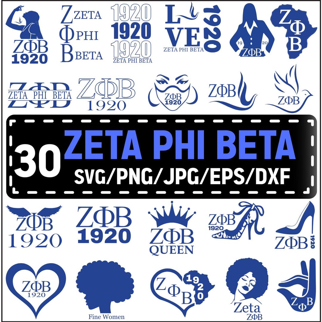 Zeta Phi Beta SVG Bundle: Sorority Heart Dove Cut File - Etsy