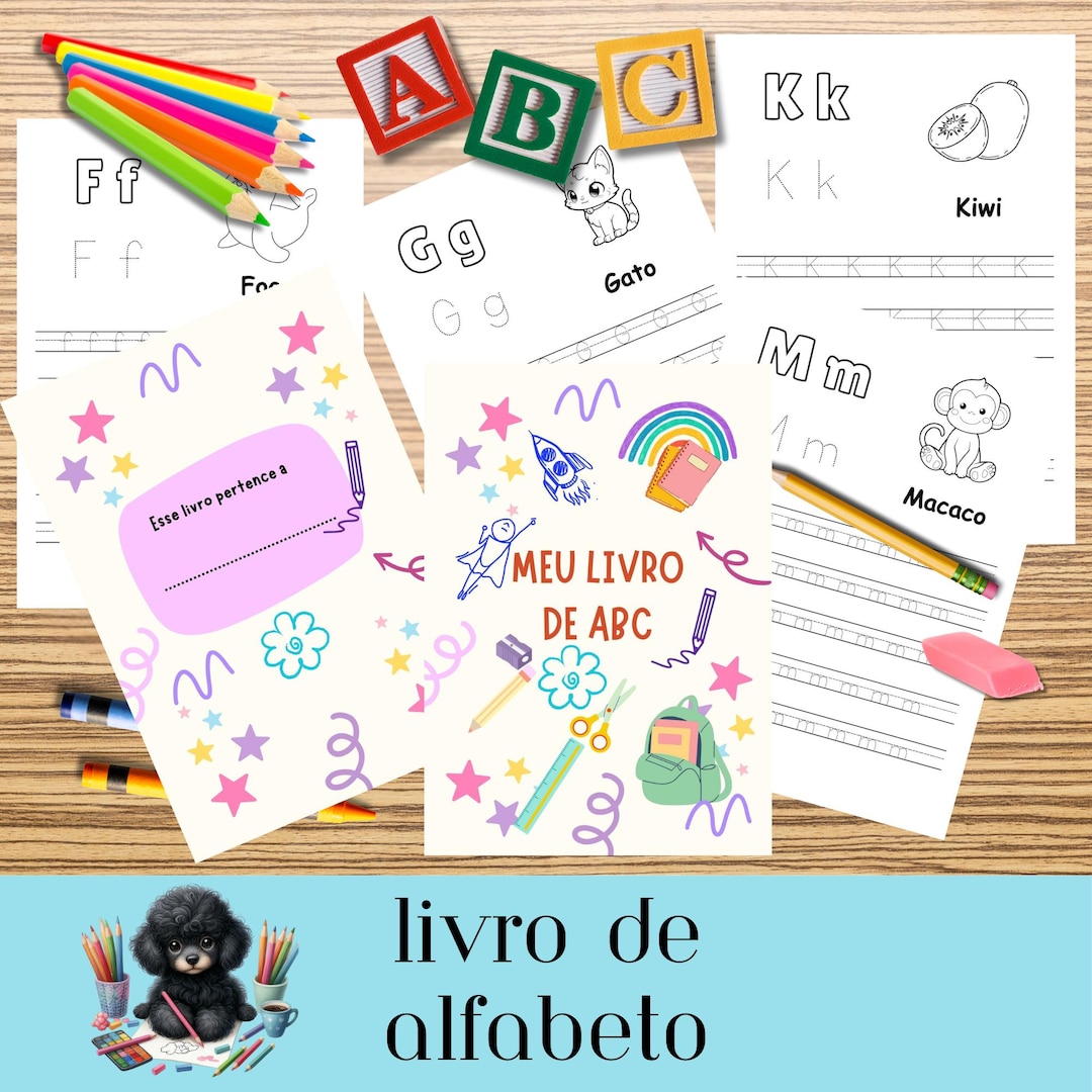 Portuguese Alphabet Tracing, Coloring Worksheets, Uppercase Lowercase ...