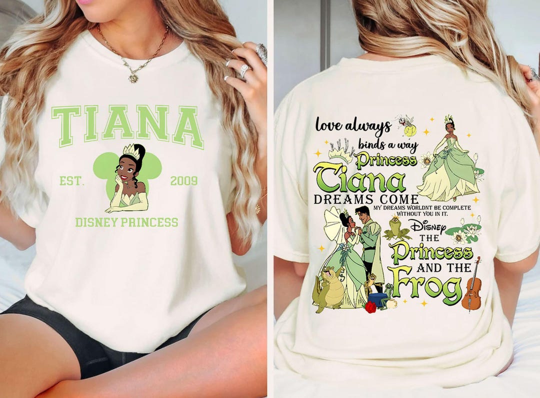 Vintage Disney Tiana Princess Shirt, the Princess and the Frog Tshirt ...