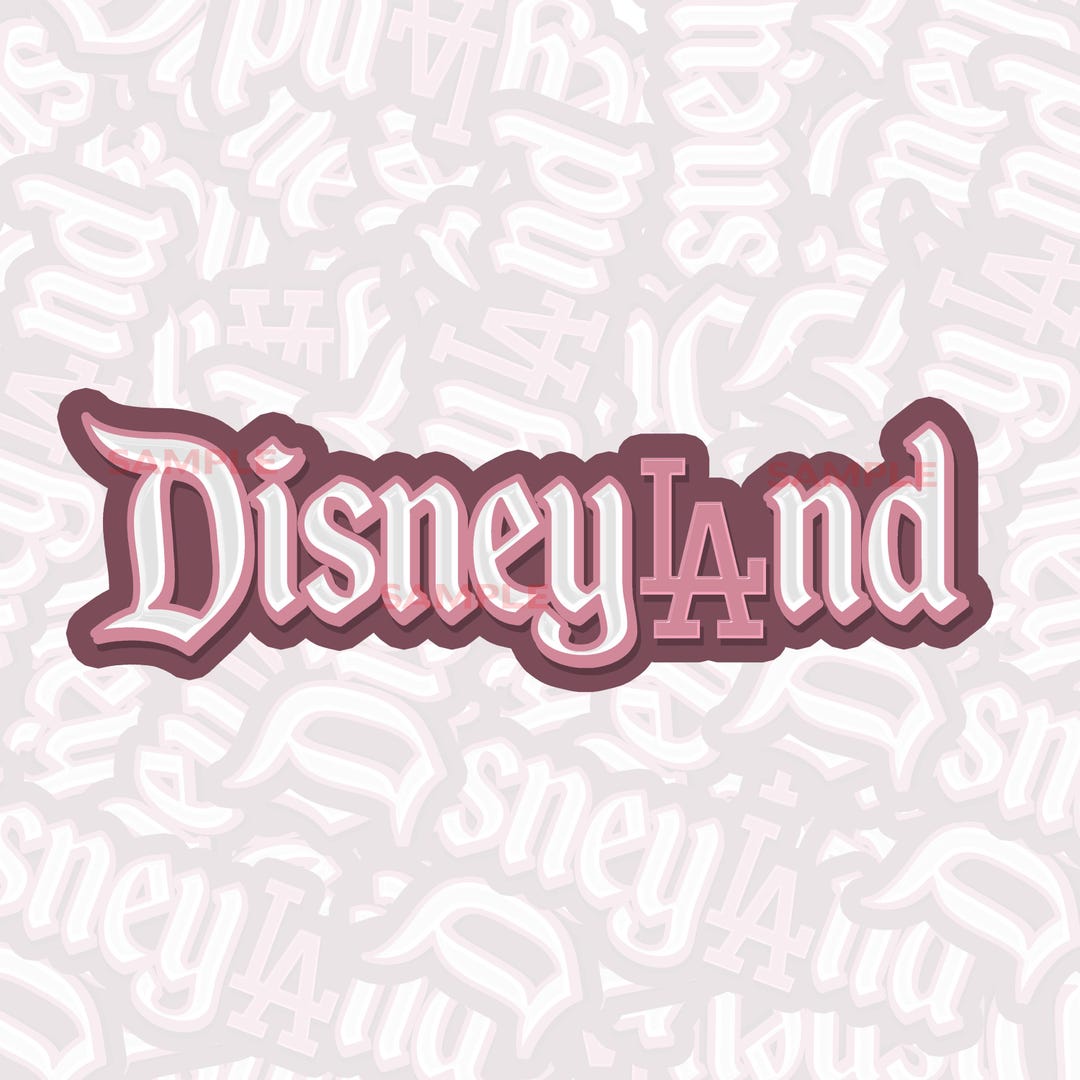 4 Inch. PINK Dodgers Disneyland Sticker, Dodgers Merch, Dodgers, Disney ...